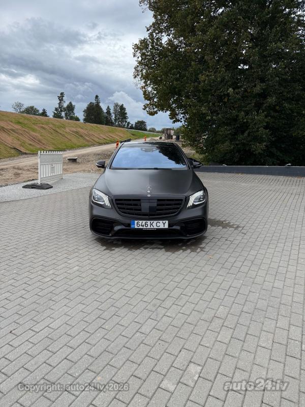 Black Mercedes-Benz S-Class 2017 in Tallinn, with an engine capacity of 2.90 L and mileage of 190 thousand km for 49000 €, photo 4 on AUTOMOTO.COM.LV