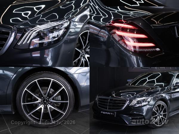 Black Mercedes-Benz S-Class 2018 in Tallinn, with an engine capacity of 2.90 L and mileage of 126 thousand km for 45900 €, photo 3 on AUTOMOTO.COM.LV
