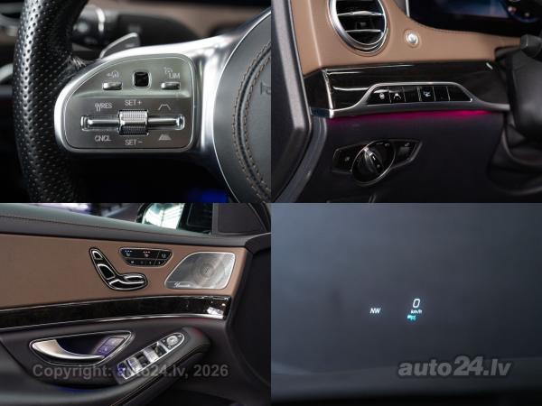 Black Mercedes-Benz S-Class 2018 in Tallinn, with an engine capacity of 2.90 L and mileage of 126 thousand km for 45900 €, photo 9 on AUTOMOTO.COM.LV