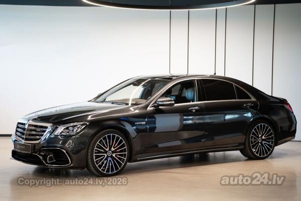 Black Mercedes-Benz S-Class 2018 in Tallinn, with an engine capacity of 4.00 L and mileage of 63 thousand km for 80000 €, photo 1 on AUTOMOTO.COM.LV