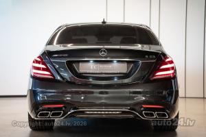 Black Mercedes-Benz S-Class 2018 in Tallinn, with an engine capacity of 4.00 L and mileage of 63 thousand km for 80000 €, photo 4 on AUTOMOTO.COM.LV