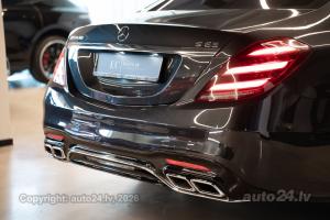 Black Mercedes-Benz S-Class 2018 in Tallinn, with an engine capacity of 4.00 L and mileage of 63 thousand km for 80000 €, photo 5 on AUTOMOTO.COM.LV