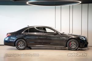Black Mercedes-Benz S-Class 2018 in Tallinn, with an engine capacity of 4.00 L and mileage of 63 thousand km for 80000 €, photo 7 on AUTOMOTO.COM.LV