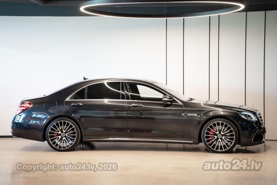 Black Mercedes-Benz S-Class 2018 in Tallinn, with an engine capacity of 4.00 L and mileage of 63 thousand km for 80000 €, photo 7 on AUTOMOTO.COM.LV