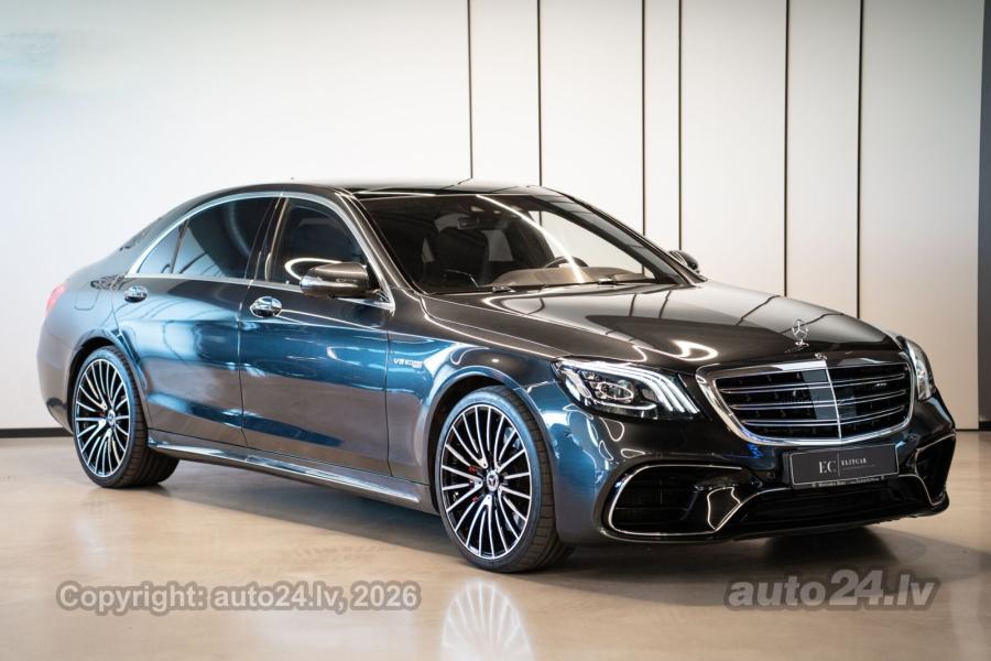 Black Mercedes-Benz S-Class 2018 in Tallinn, with an engine capacity of 4.00 L and mileage of 63 thousand km for 80000 €, photo 8 on AUTOMOTO.COM.LV