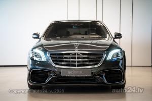 Black Mercedes-Benz S-Class 2018 in Tallinn, with an engine capacity of 4.00 L and mileage of 63 thousand km for 80000 €, photo 9 on AUTOMOTO.COM.LV