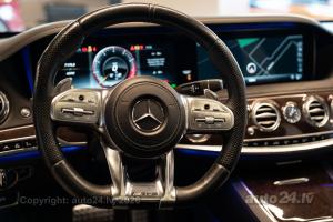 Black Mercedes-Benz S-Class 2018 in Tallinn, with an engine capacity of 4.00 L and mileage of 63 thousand km for 80000 €, photo 19 on AUTOMOTO.COM.LV