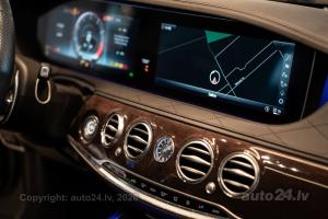 Black Mercedes-Benz S-Class 2018 in Tallinn, with an engine capacity of 4.00 L and mileage of 63 thousand km for 80000 €, photo 20 on AUTOMOTO.COM.LV