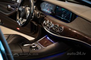 Black Mercedes-Benz S-Class 2018 in Tallinn, with an engine capacity of 4.00 L and mileage of 63 thousand km for 80000 €, photo 22 on AUTOMOTO.COM.LV