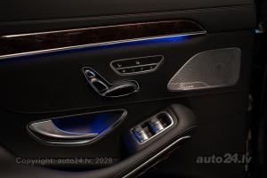 Black Mercedes-Benz S-Class 2018 in Tallinn, with an engine capacity of 4.00 L and mileage of 63 thousand km for 80000 €, photo 28 on AUTOMOTO.COM.LV