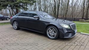 Black Mercedes-Benz S-Class 2018 in Tallinn, with an engine capacity of 3.00 L and mileage of 187 thousand km for 48999 €, photo 5 on AUTOMOTO.COM.LV