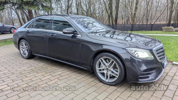 Black Mercedes-Benz S-Class 2018 in Tallinn, with an engine capacity of 3.00 L and mileage of 187 thousand km for 48999 €, photo 5 on AUTOMOTO.COM.LV