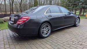 Black Mercedes-Benz S-Class 2018 in Tallinn, with an engine capacity of 3.00 L and mileage of 187 thousand km for 48999 €, photo 9 on AUTOMOTO.COM.LV