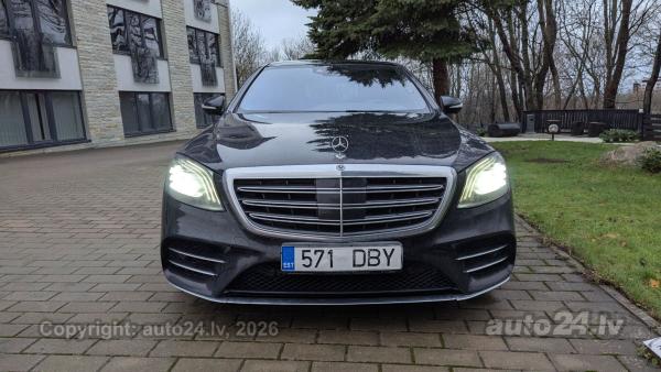 Black Mercedes-Benz S-Class 2018 in Tallinn, with an engine capacity of 3.00 L and mileage of 187 thousand km for 48999 €, photo 9 on AUTOMOTO.COM.LV