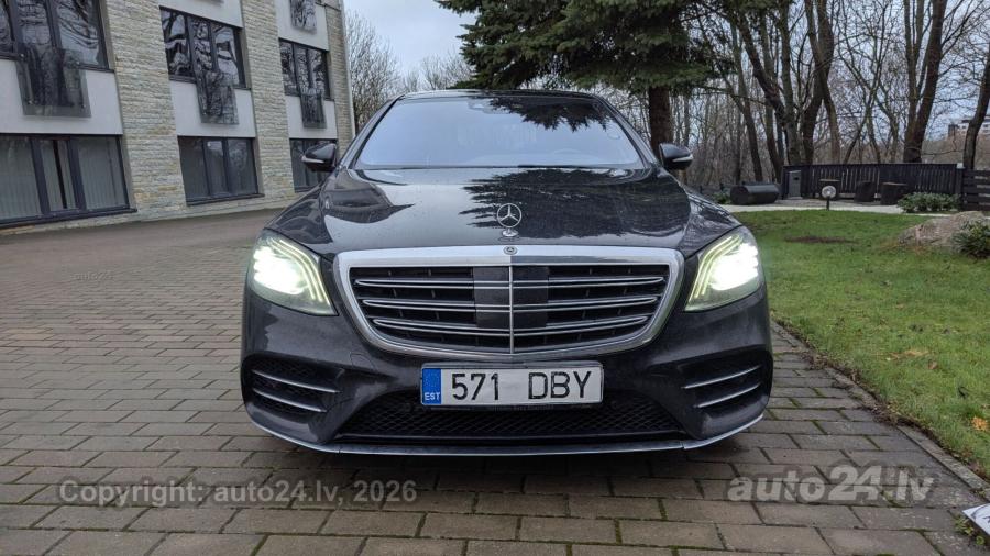 Black Mercedes-Benz S-Class 2018 in Tallinn, with an engine capacity of 3.00 L and mileage of 187 thousand km for 48999 €, photo 10 on AUTOMOTO.COM.LV
