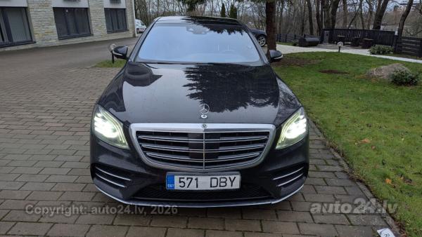 Black Mercedes-Benz S-Class 2018 in Tallinn, with an engine capacity of 3.00 L and mileage of 187 thousand km for 48999 €, photo 10 on AUTOMOTO.COM.LV