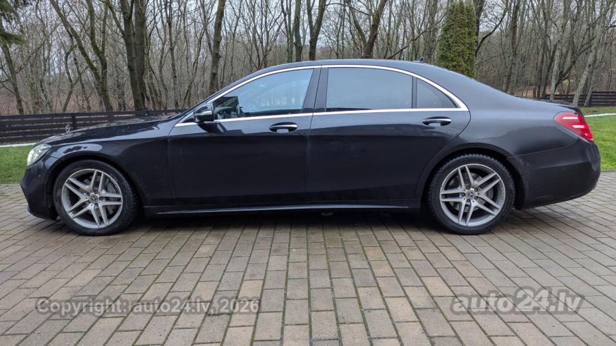 Black Mercedes-Benz S-Class 2018 in Tallinn, with an engine capacity of 3.00 L and mileage of 187 thousand km for 48999 €, photo 14 on AUTOMOTO.COM.LV