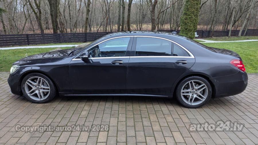 Black Mercedes-Benz S-Class 2018 in Tallinn, with an engine capacity of 3.00 L and mileage of 187 thousand km for 48999 €, photo 15 on AUTOMOTO.COM.LV