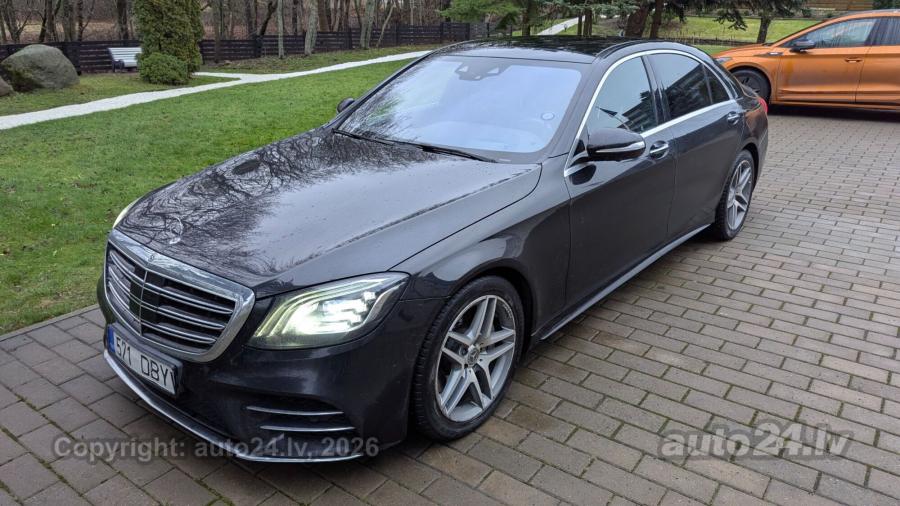 Black Mercedes-Benz S-Class 2018 in Tallinn, with an engine capacity of 3.00 L and mileage of 187 thousand km for 48999 €, photo 17 on AUTOMOTO.COM.LV