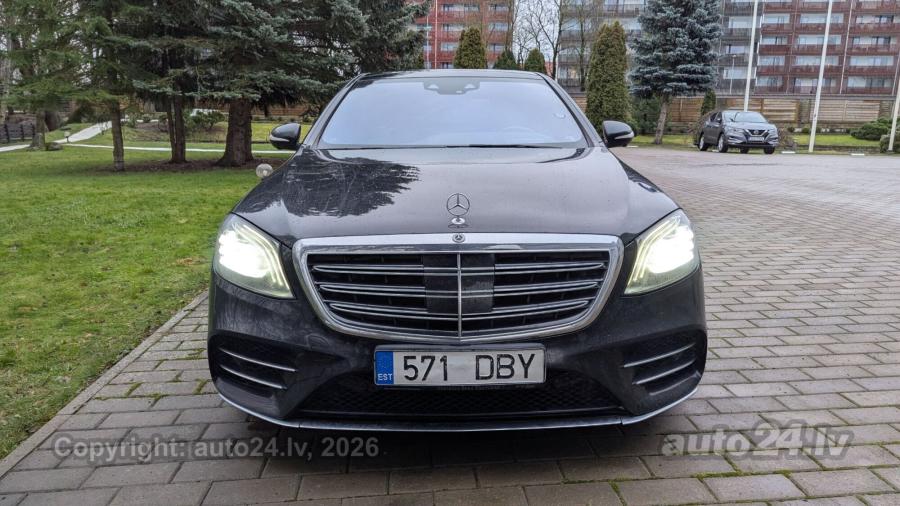 Black Mercedes-Benz S-Class 2018 in Tallinn, with an engine capacity of 3.00 L and mileage of 187 thousand km for 48999 €, photo 18 on AUTOMOTO.COM.LV