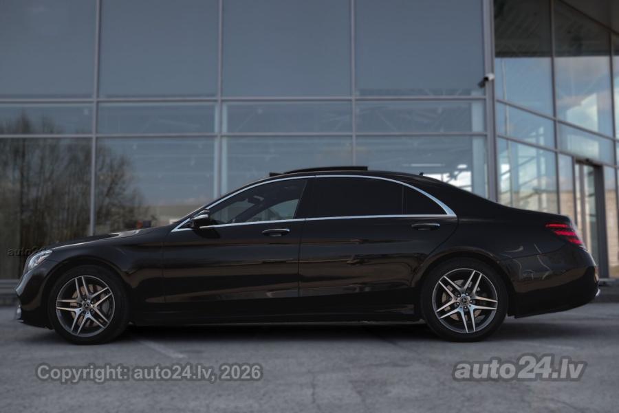 Black Mercedes-Benz S-Class 2019 in Tallinn, with an engine capacity of 2.90 L and mileage of 149 thousand km for 49500 €, photo 5 on AUTOMOTO.COM.LV