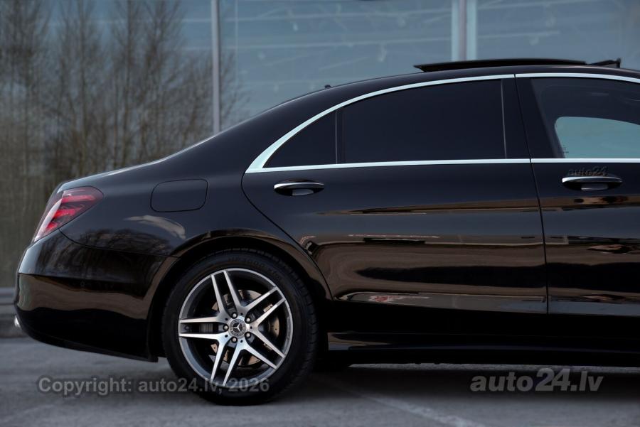 Black Mercedes-Benz S-Class 2019 in Tallinn, with an engine capacity of 2.90 L and mileage of 149 thousand km for 49500 €, photo 6 on AUTOMOTO.COM.LV
