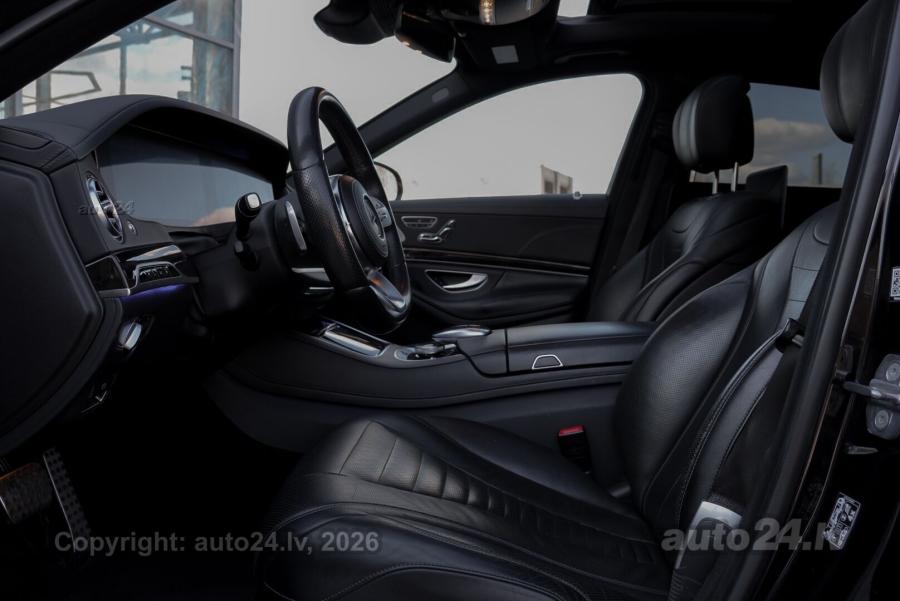 Black Mercedes-Benz S-Class 2019 in Tallinn, with an engine capacity of 2.90 L and mileage of 149 thousand km for 49500 €, photo 20 on AUTOMOTO.COM.LV