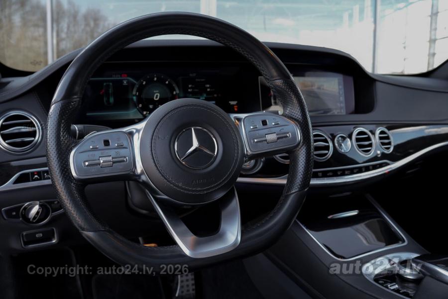 Black Mercedes-Benz S-Class 2019 in Tallinn, with an engine capacity of 2.90 L and mileage of 149 thousand km for 49500 €, photo 22 on AUTOMOTO.COM.LV