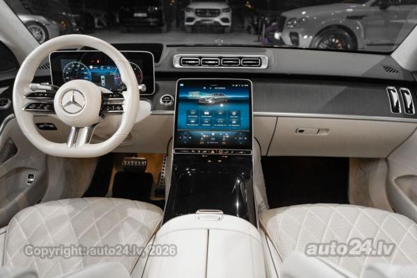 Black Mercedes-Benz S-Class 2021 in Riga, with an engine capacity of 3.00 L and mileage of 59 thousand km for 89000 €, photo 11 on AUTOMOTO.COM.LV