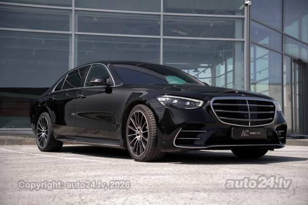 Black Mercedes-Benz S-Class 2021 in Tallinn, with an engine capacity of 2.90 L and mileage of 120 thousand km for 79900 €, photo 1 on AUTOMOTO.COM.LV