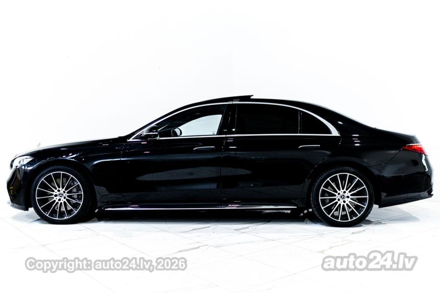 Black Mercedes-Benz S-Class 2021 in Tallinn, with an engine capacity of 2.90 L and mileage of 123 thousand km for 79990 €, photo 6 on AUTOMOTO.COM.LV
