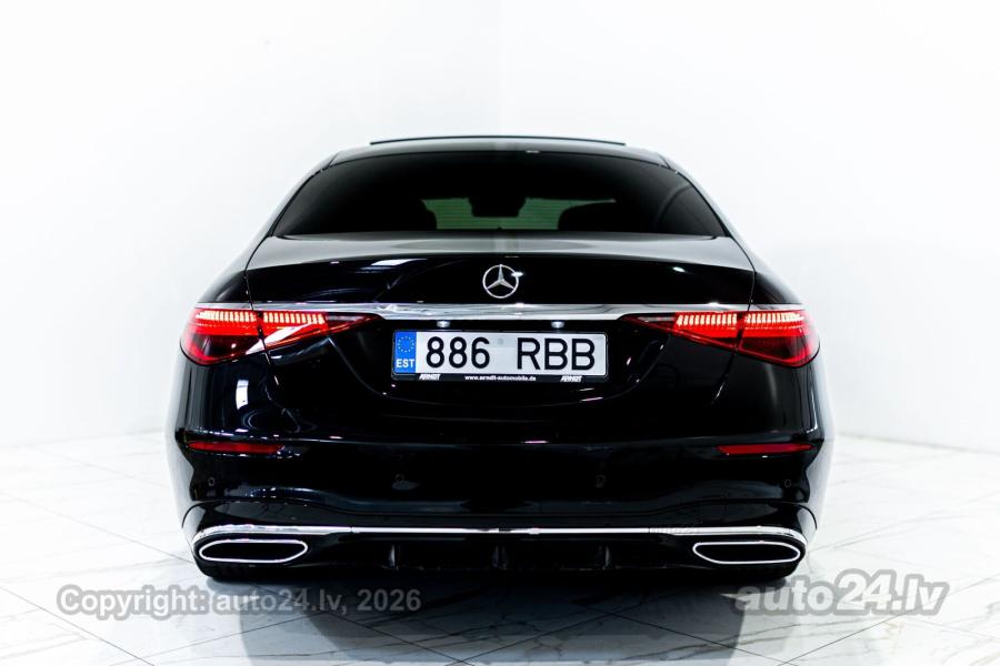 Black Mercedes-Benz S-Class 2021 in Tallinn, with an engine capacity of 2.90 L and mileage of 123 thousand km for 79990 €, photo 7 on AUTOMOTO.COM.LV