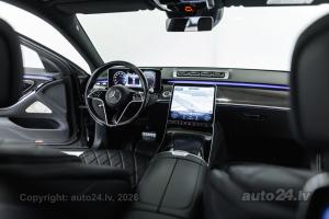 Black Mercedes-Benz S-Class 2021 in Tallinn, with an engine capacity of 2.90 L and mileage of 123 thousand km for 79990 €, photo 12 on AUTOMOTO.COM.LV
