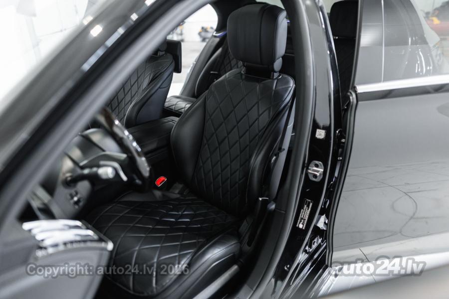 Black Mercedes-Benz S-Class 2021 in Tallinn, with an engine capacity of 2.90 L and mileage of 123 thousand km for 79990 €, photo 15 on AUTOMOTO.COM.LV