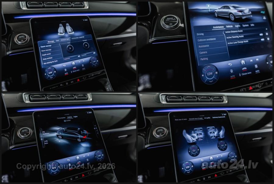 Black Mercedes-Benz S-Class 2021 in Tallinn, with an engine capacity of 2.90 L and mileage of 123 thousand km for 79990 €, photo 27 on AUTOMOTO.COM.LV