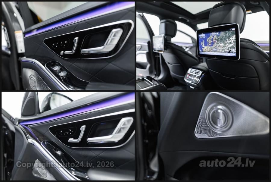 Black Mercedes-Benz S-Class 2021 in Tallinn, with an engine capacity of 2.90 L and mileage of 123 thousand km for 79990 €, photo 30 on AUTOMOTO.COM.LV