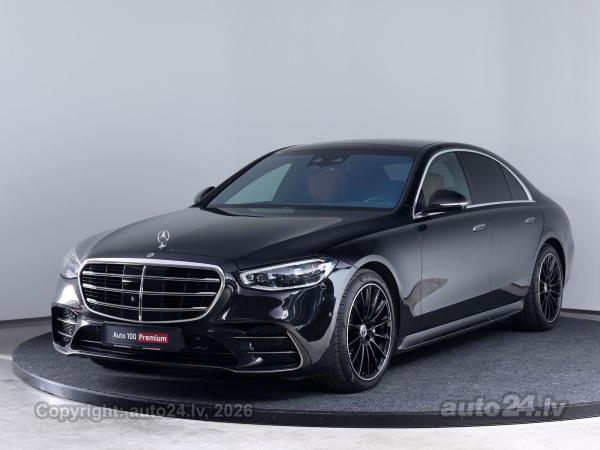Black Mercedes-Benz S-Class 2023 in Tallinn, with an engine capacity of 2.93 L and mileage of 42 thousand km for 95000 €, photo 1 on AUTOMOTO.COM.LV