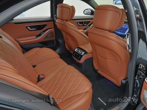Black Mercedes-Benz S-Class 2023 in Tallinn, with an engine capacity of 2.93 L and mileage of 42 thousand km for 95000 €, photo 17 on AUTOMOTO.COM.LV
