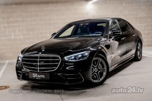 Black Mercedes-Benz S-Class 2023 in Tallinn, with an engine capacity of 2.90 L and mileage of 82 thousand km for 89990 €, photo 3 on AUTOMOTO.COM.LV