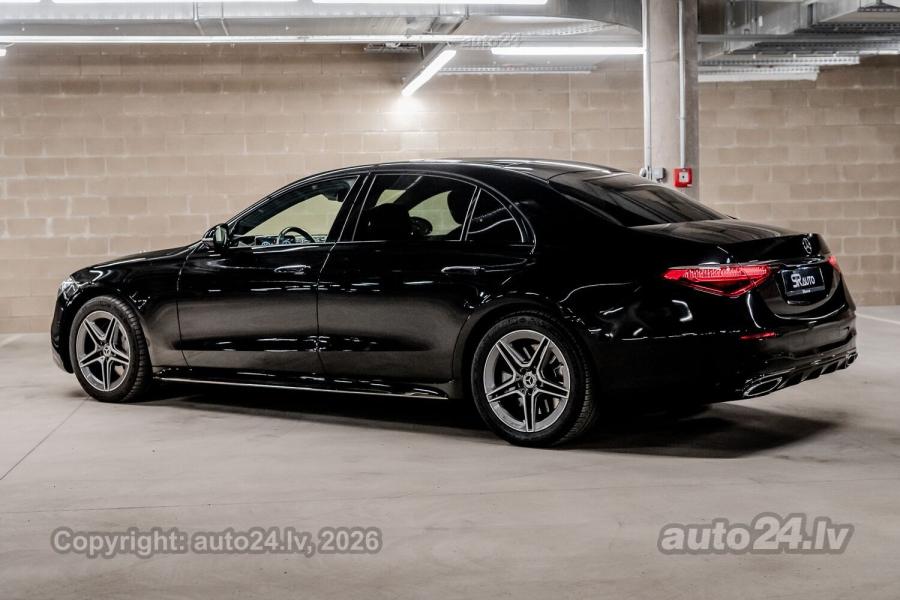Black Mercedes-Benz S-Class 2023 in Tallinn, with an engine capacity of 2.90 L and mileage of 82 thousand km for 89990 €, photo 6 on AUTOMOTO.COM.LV