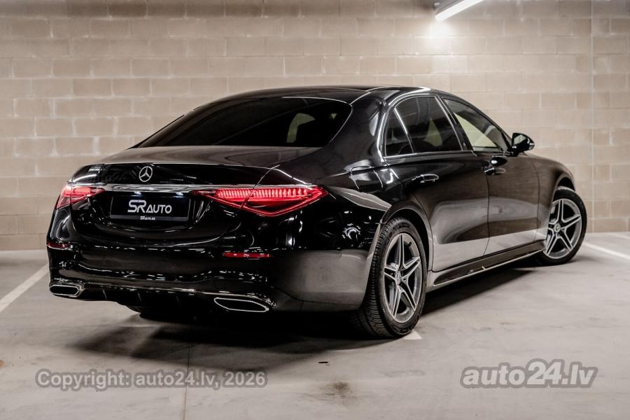 Black Mercedes-Benz S-Class 2023 in Tallinn, with an engine capacity of 2.90 L and mileage of 82 thousand km for 89990 €, photo 8 on AUTOMOTO.COM.LV