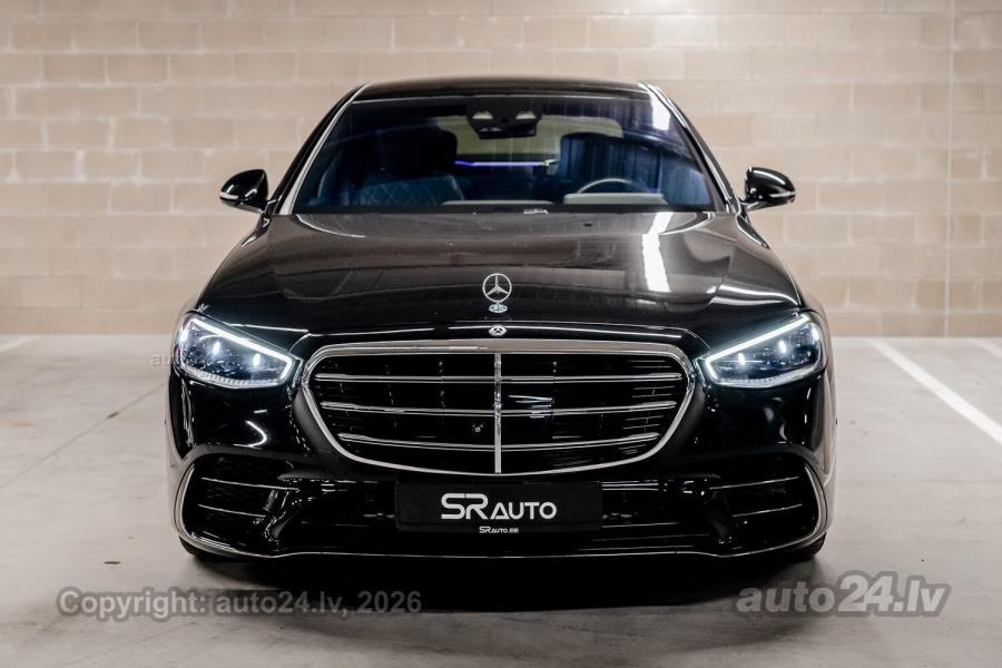 Black Mercedes-Benz S-Class 2023 in Tallinn, with an engine capacity of 2.90 L and mileage of 82 thousand km for 89990 €, photo 11 on AUTOMOTO.COM.LV