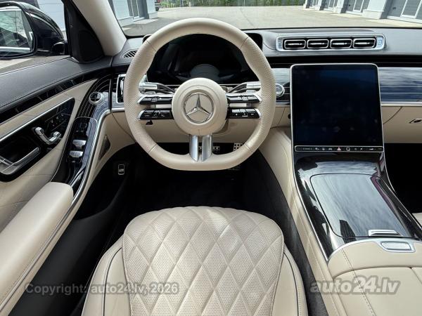 Black Mercedes-Benz S-Class 2023 in Tallinn, with an engine capacity of 2.90 L and mileage of 25 thousand km for 97900 €, photo 10 on AUTOMOTO.COM.LV