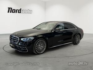 Black Mercedes-Benz S-Class 2023 in Tallinn, with an engine capacity of 2.90 L and mileage of 26 thousand km for 95900 €, photo  on AUTOMOTO.COM.LV
