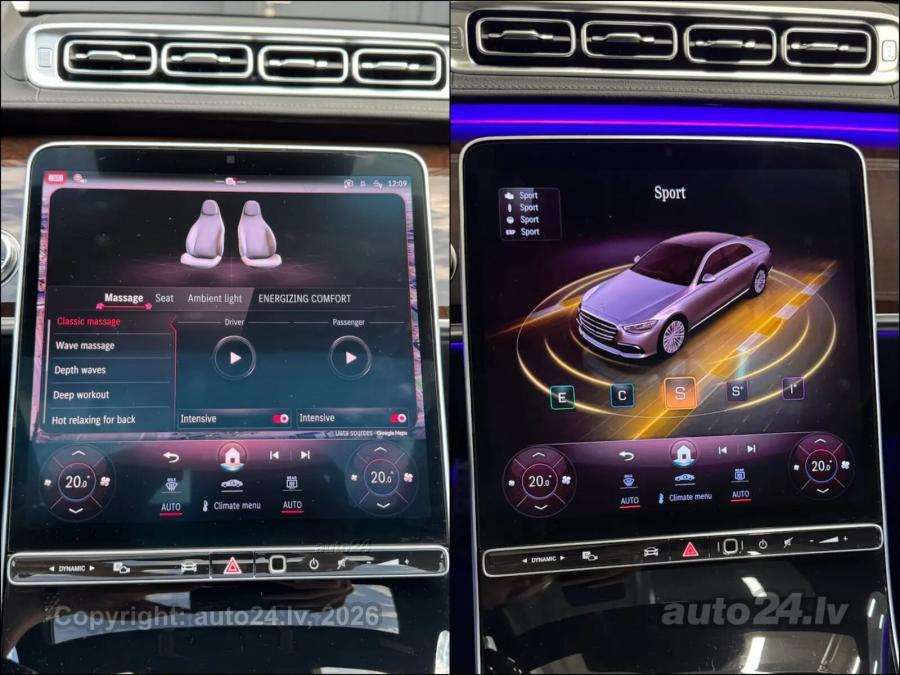 Melns Mercedes-Benz S-Class 2025 Tallina, ar dzinēja tilpumu 3.00 L un nobraukumu 30 tūkst. km par 119995 €, foto 23 vietnē AUTOMOTO.COM.LV