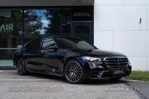 Black Mercedes-Benz S-Class 2025 in Tallinn, with an engine capacity of 3.00 L and mileage of 15 thousand km for 124900 €, photo 3 on AUTOMOTO.COM.LV