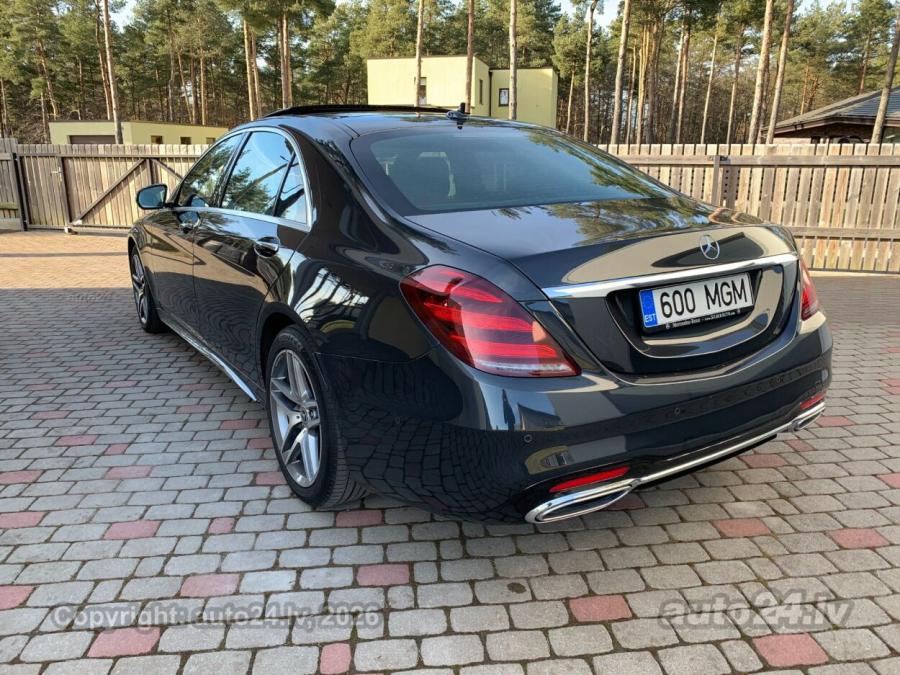 Blue Mercedes-Benz S-Class 2017 in Tallinn, with an engine capacity of 2.90 L and mileage of 92 thousand km for 66990 €, photo 2 on AUTOMOTO.COM.LV
