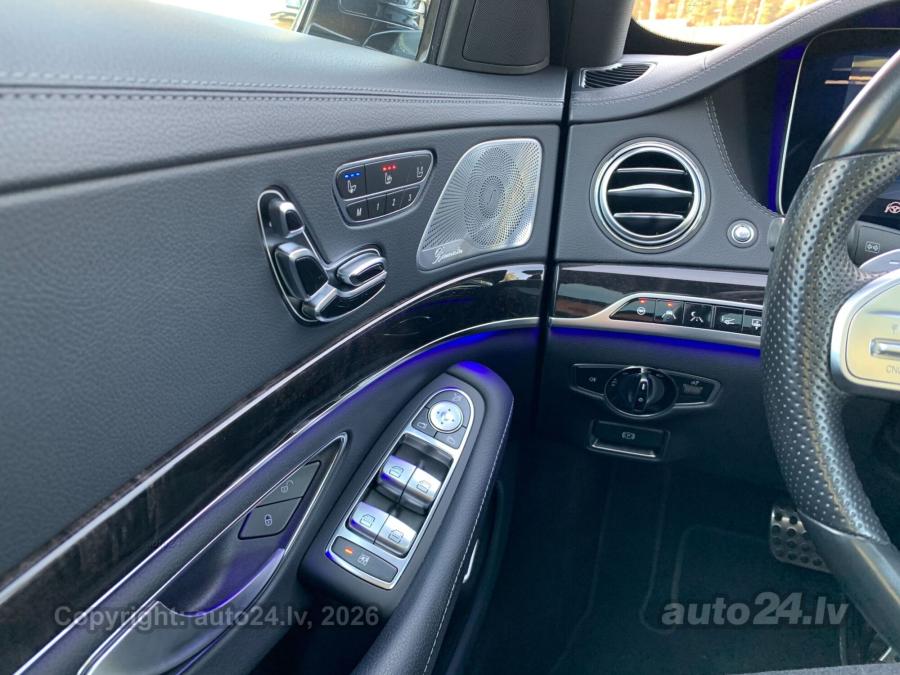 Blue Mercedes-Benz S-Class 2017 in Tallinn, with an engine capacity of 2.90 L and mileage of 92 thousand km for 66990 €, photo 24 on AUTOMOTO.COM.LV