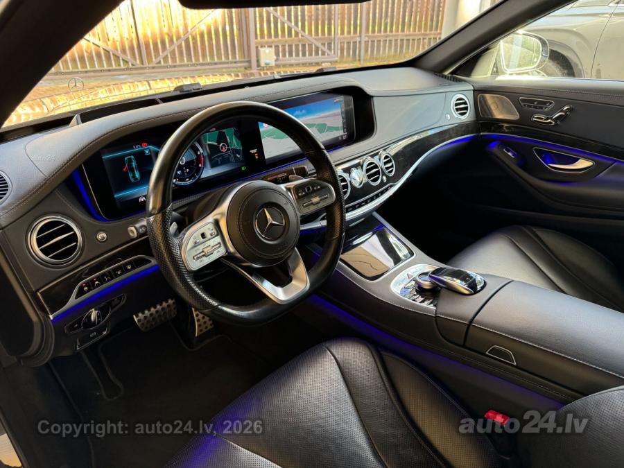 Blue Mercedes-Benz S-Class 2017 in Tallinn, with an engine capacity of 2.90 L and mileage of 94 thousand km for 65990 €, photo 17 on AUTOMOTO.COM.LV