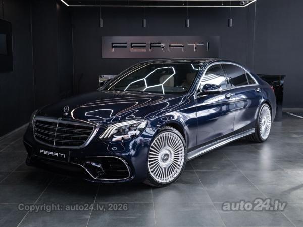 Blue Mercedes-Benz S-Class 2018 in Tallinn, with an engine capacity of 4.00 L and mileage of 183 thousand km for 89900 €, photo  on AUTOMOTO.COM.LV